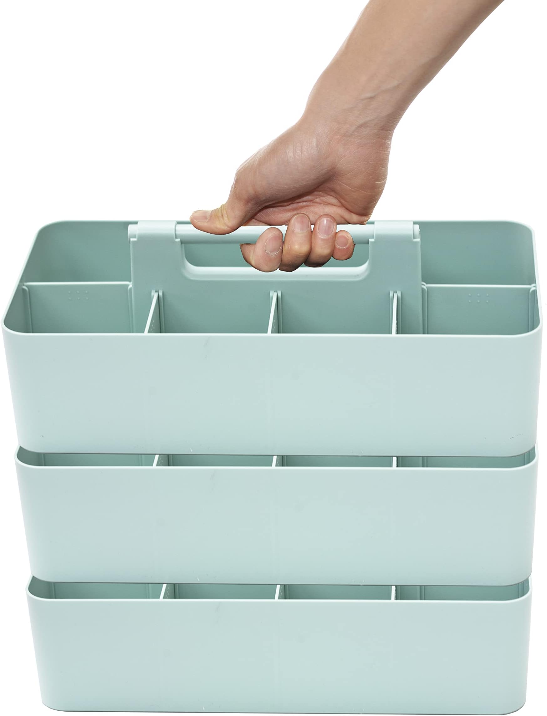 Amazon.com: 2 PACK - Portable DIY 8 Dividers Durable Plastic Tote ...