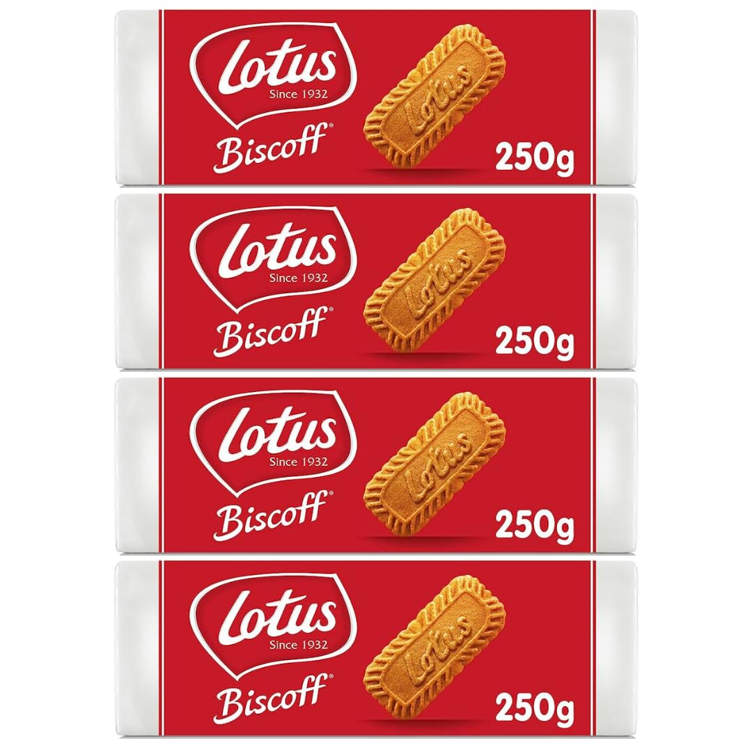 Caramel Biscuits Bundle with Lotus Biscoff Caramelised Biscuits 250g (4 ...