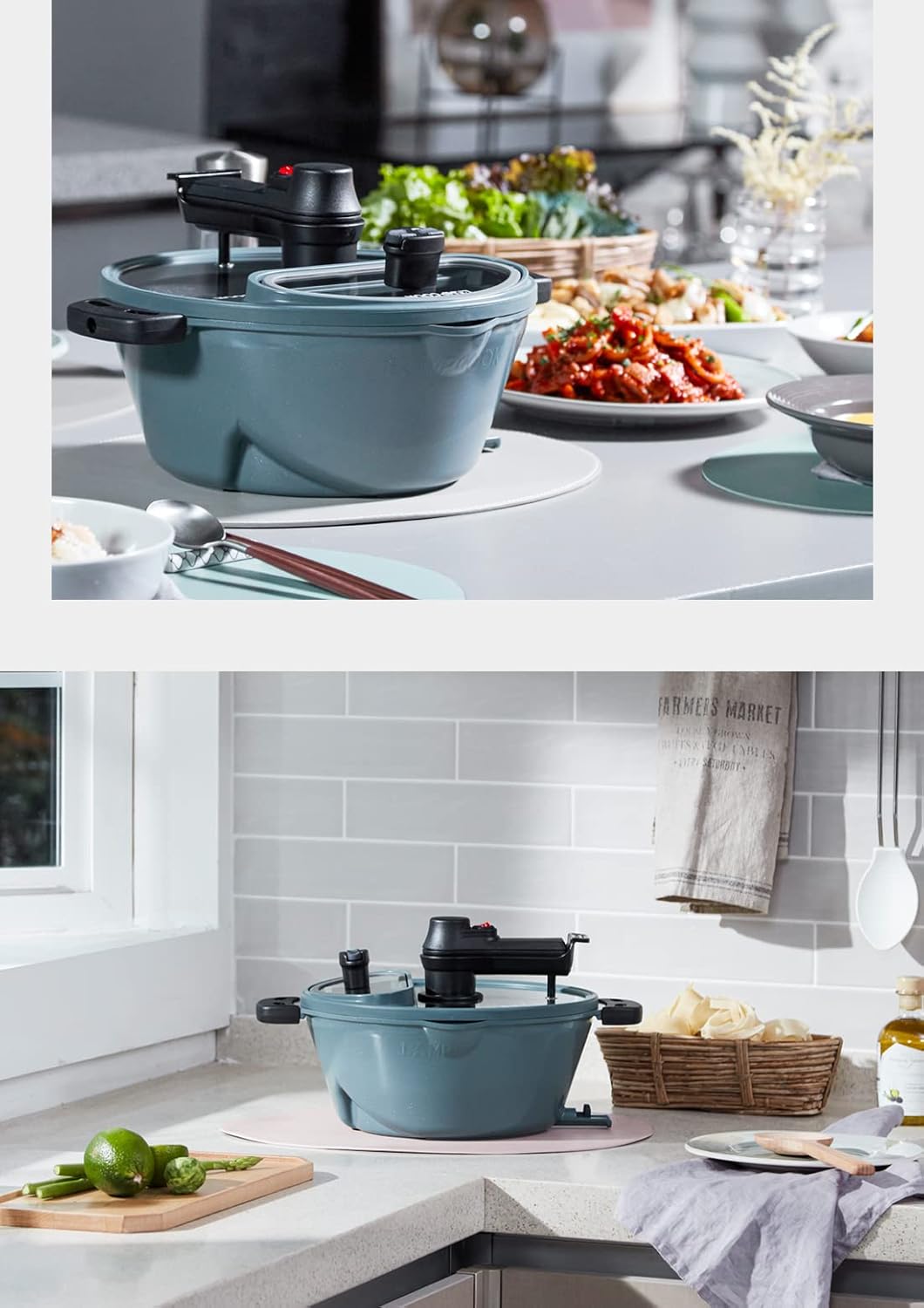 Amazon.com: [Lampcook Plus]_Rotating blade/Automatic stirrer pot/Hand ...