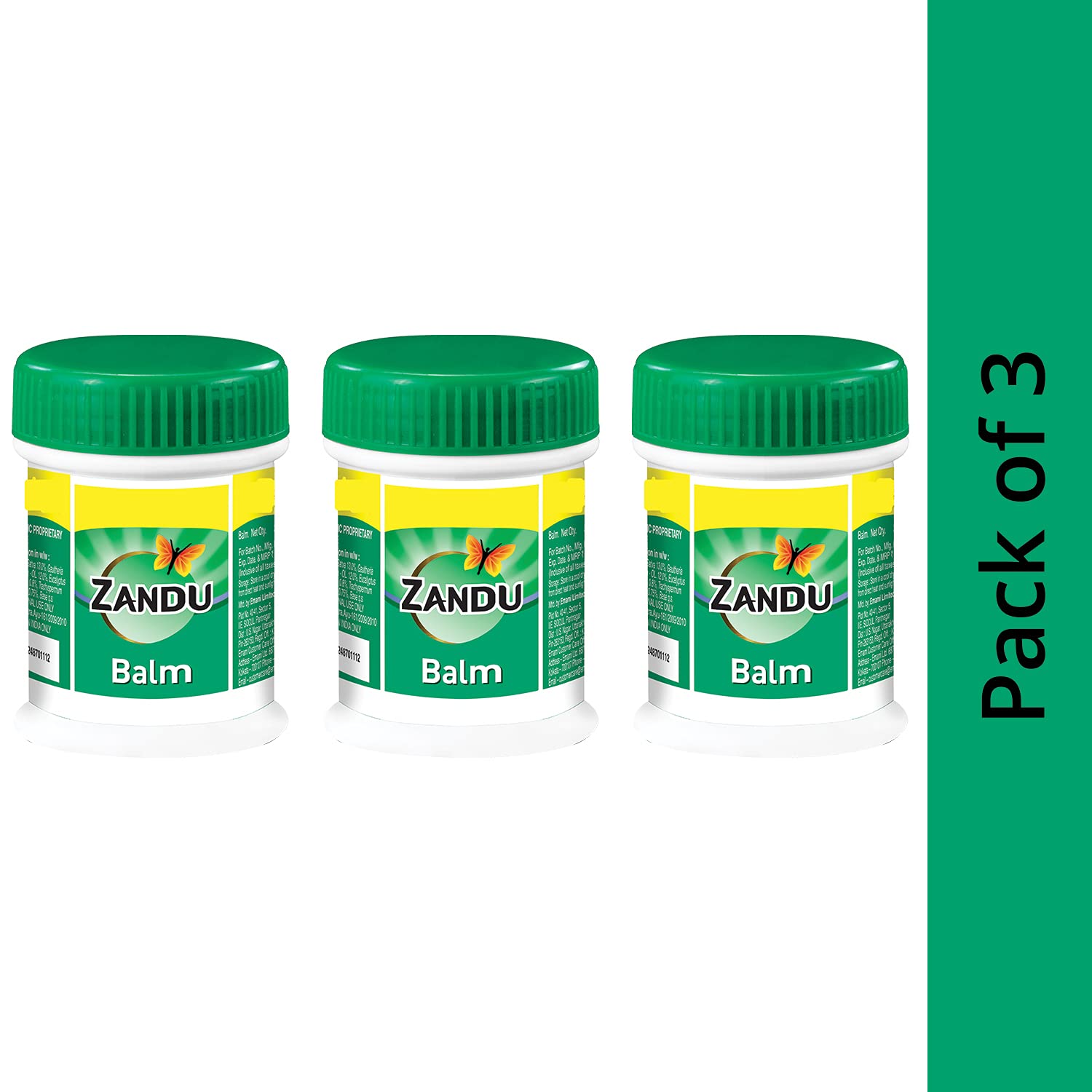 35% Off : Zandu Balm 25ml (Pack of 3) At Rs.167/- Only. [MRP - Rs.255 ...