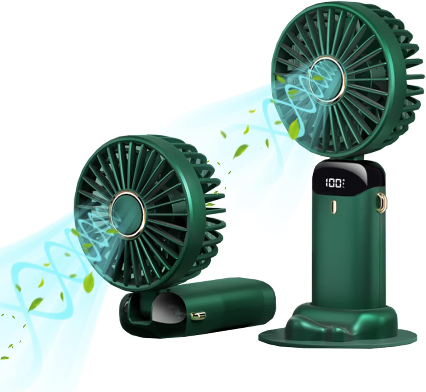 coldSky Portable Handheld Fan, 4000mAh Battery Operated Fan with LED ...