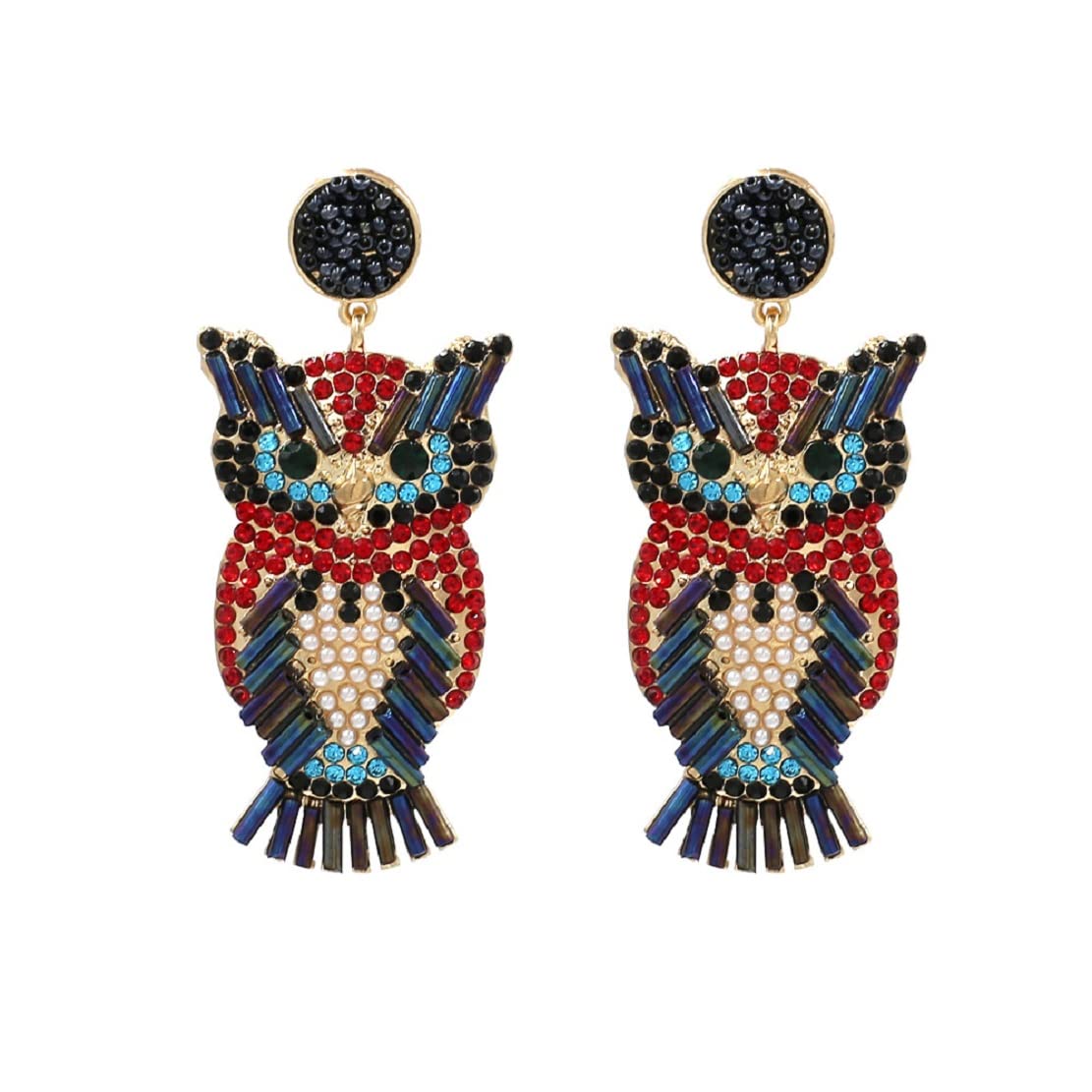 Amazon.com: Owl Earrings for Women, Cute Owl Statement Earrings for ...