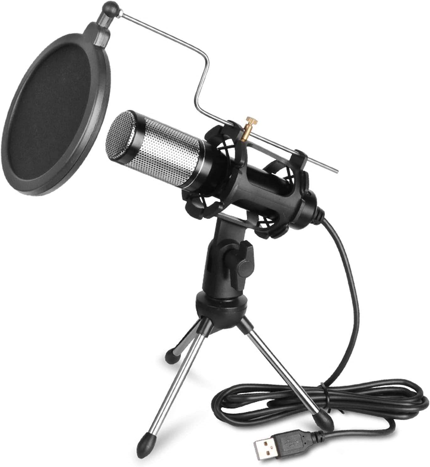 Amazon.com - USB Microphone,Professional Studio Condenser Cardioid ...