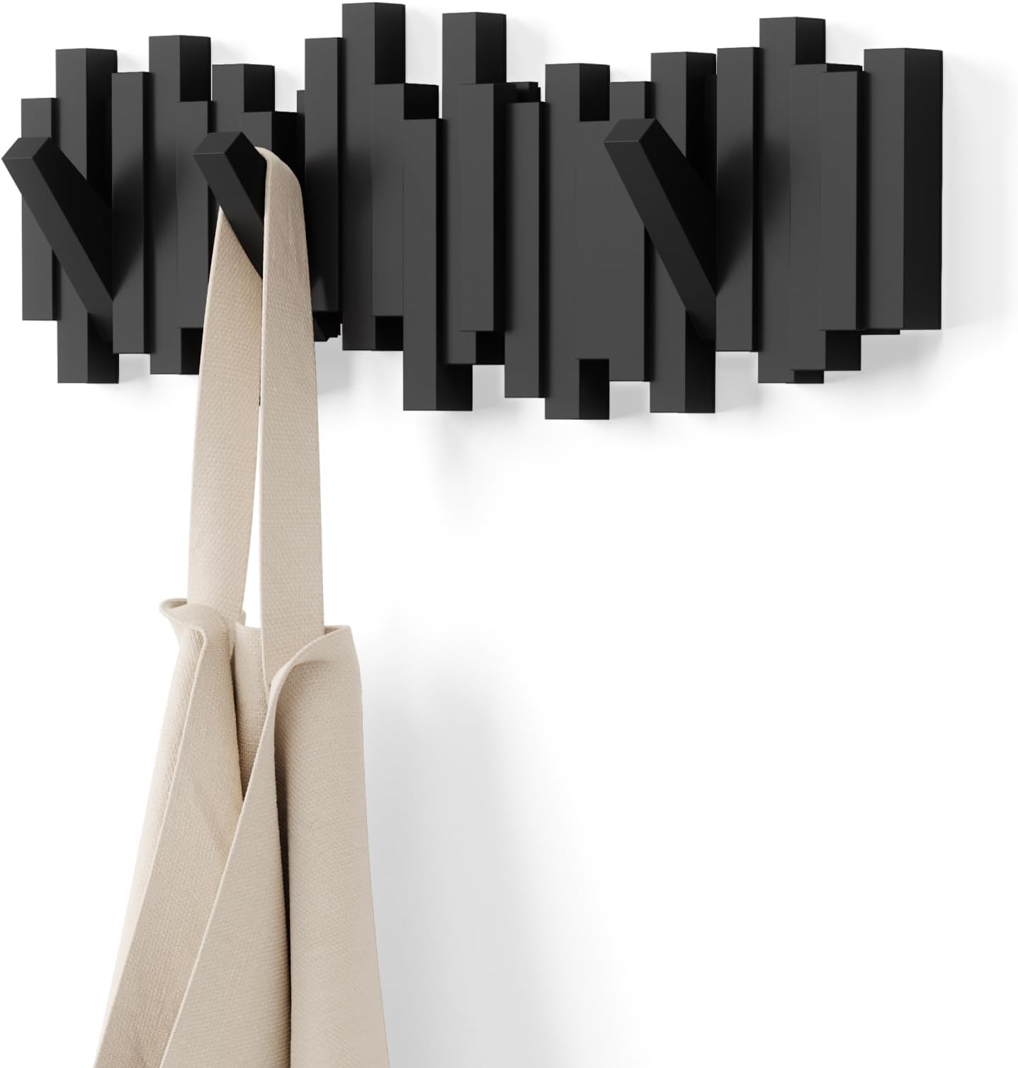 Amazon.com: Kimwina Coat Rack Wall Mount: Coat Rack with 5 Foldable ...