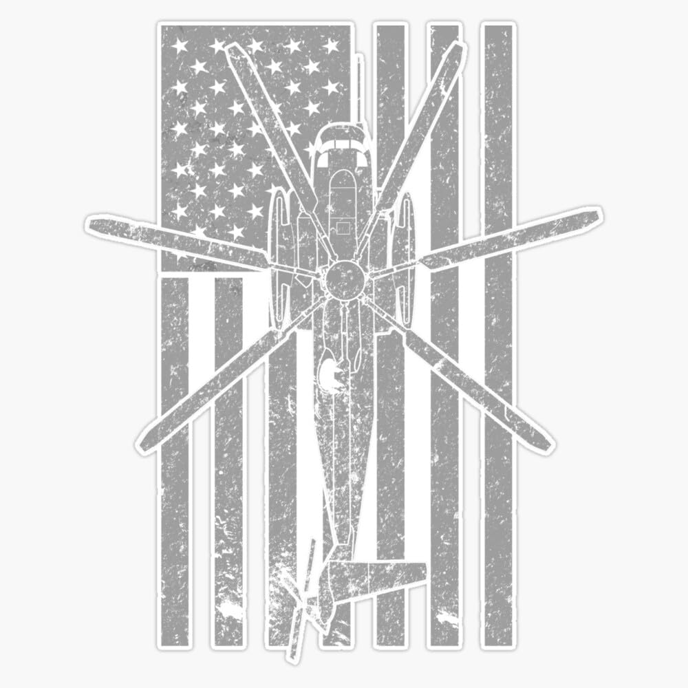 Amazon.com - Ch-53 Sea Stallion Helicopter Vintage Flag Design Sticker ...