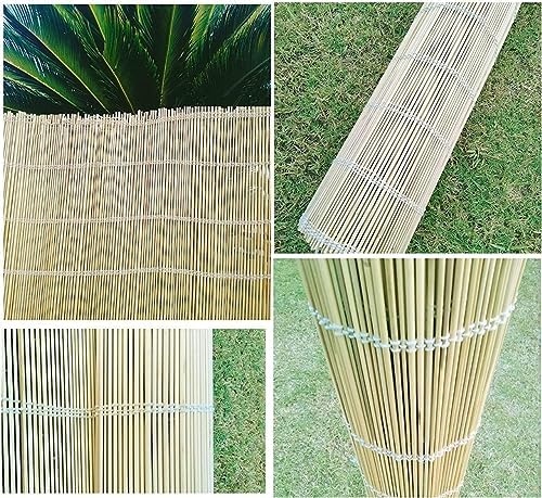 DREAMS VILLA Natural Peeled Reed Screening Roll Garden Screen Fence ...