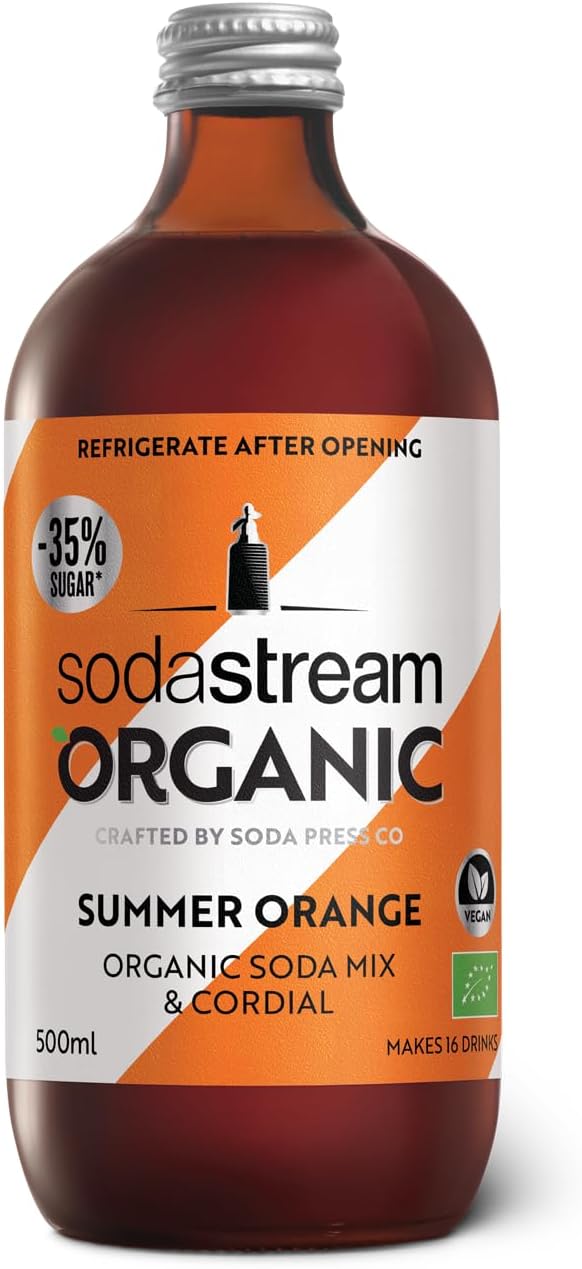 SodaStream Flavours Organic Orange Drink Mix, Fizzy Drink Maker ...