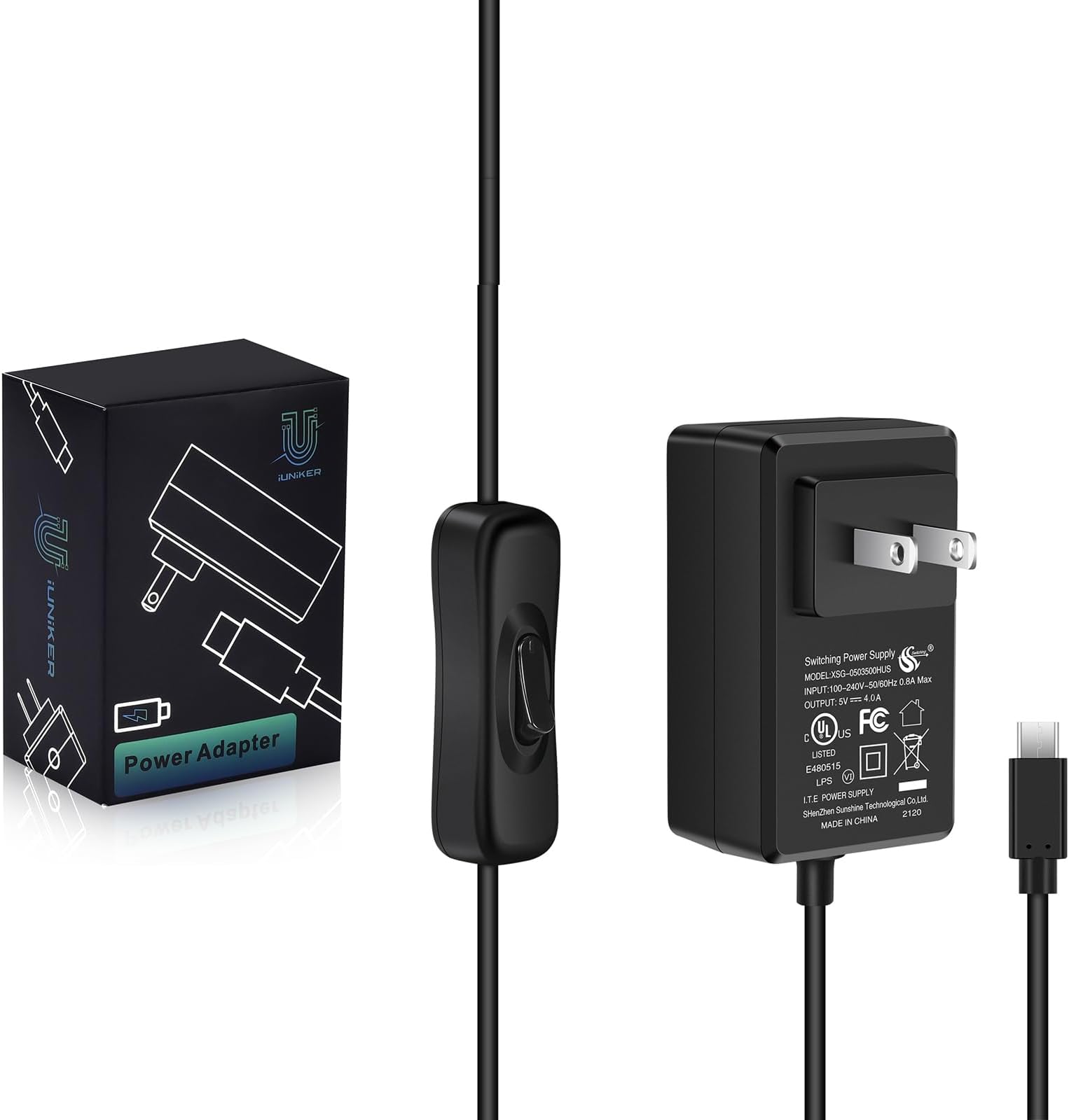 Amazon.com: Enokay Power Supply for Raspberry Pi 2 3 b b+ 5V 2.5A Micro ...