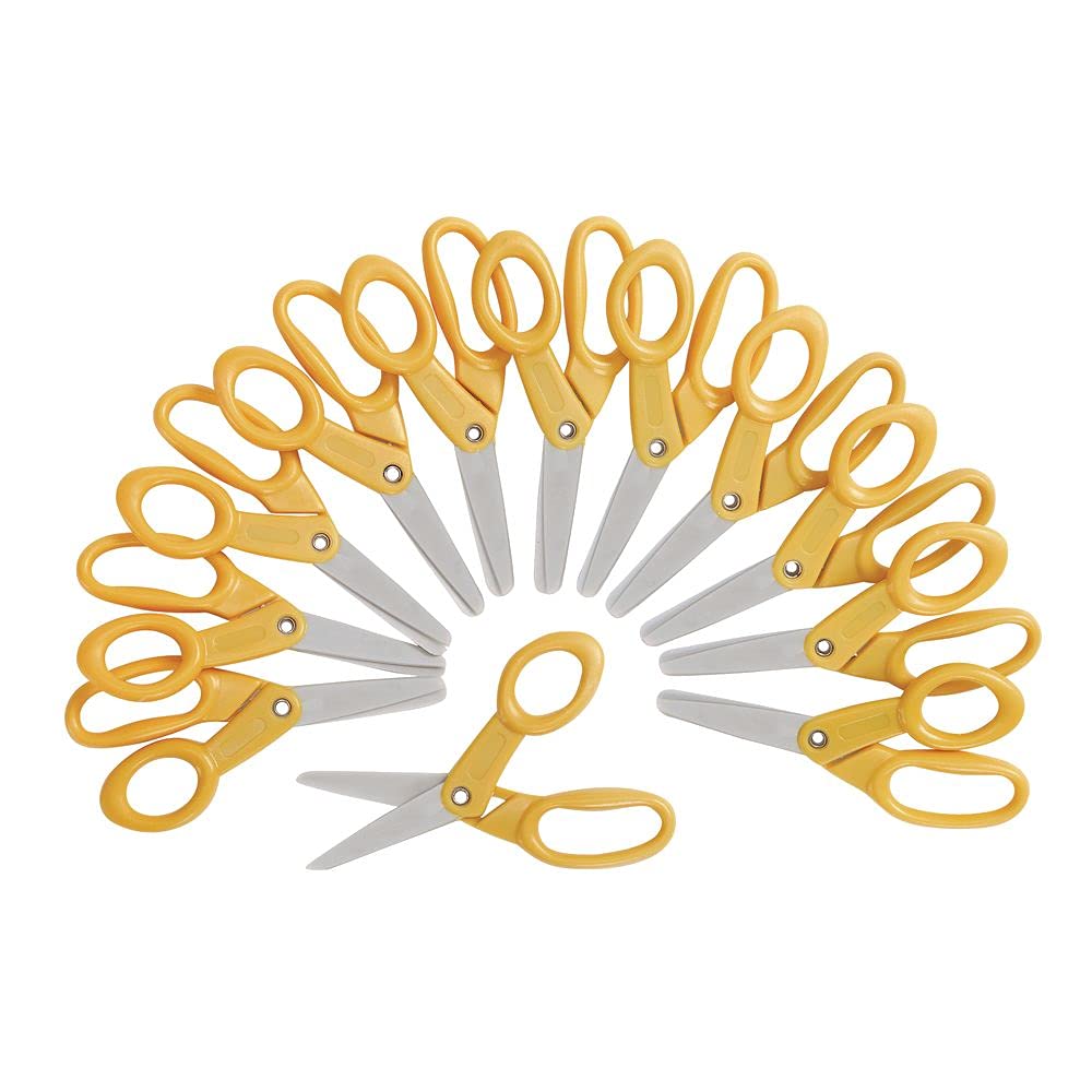 Amazon.com: Colorations 5" Plastic Blade Blunt Tip Scissors – Set of 12 ...
