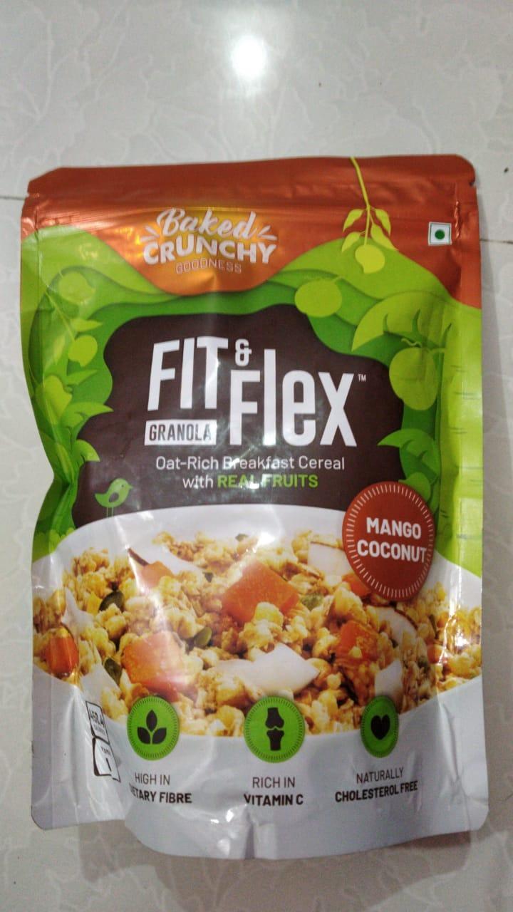 Fit & Flex Granola Oat Rich Breakfast Cereal with Real Fruits(275GM ...