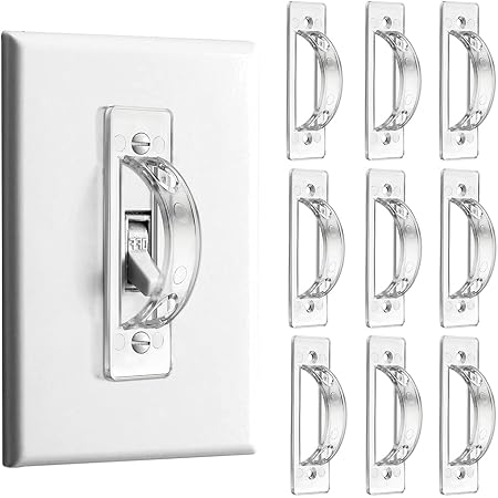 Clear Toggle Switch Plate Cover Guard Keeps Light Switch ON or Off ...