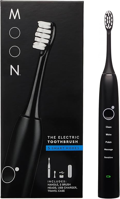 Amazon.com: Moon Sonic Electric Toothbrush for Adults, 5 Smart Modes to ...