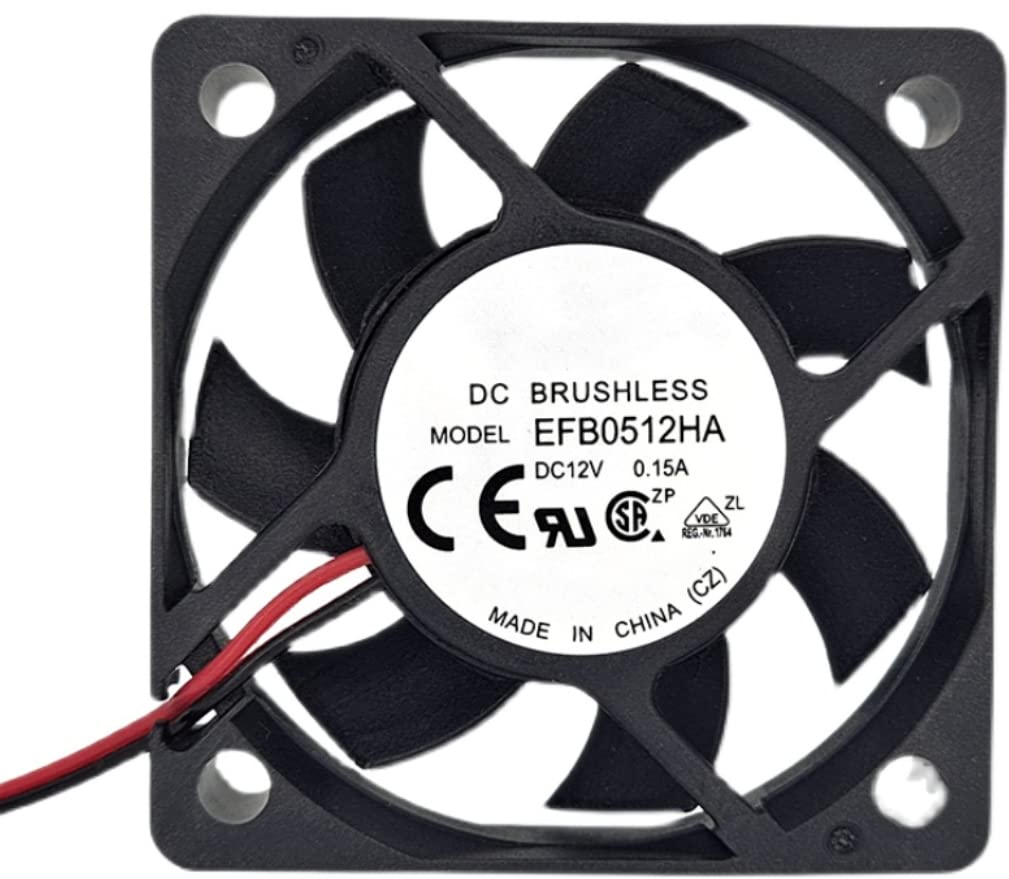 Amazon.com: for EFB0512HA 12V 0.15A 5500RPM 50X50X10MM 2-Wire Cooling ...