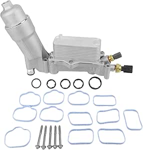 MUNIK - Enfriador de aceite de motor de aluminio y adaptador de carcasa de filtro de aceite para ...