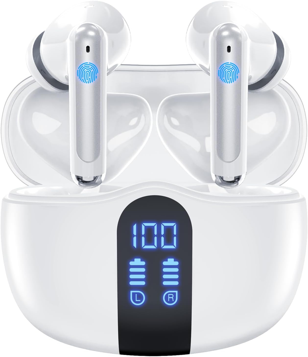 Wireless Earbuds Bluetooth 5.3 Deep Bass True Wireless Headphone 30H ...