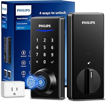 Philips Wi-Fi Smart Door Lock, Keyless Entry Door Lock with App Control ...