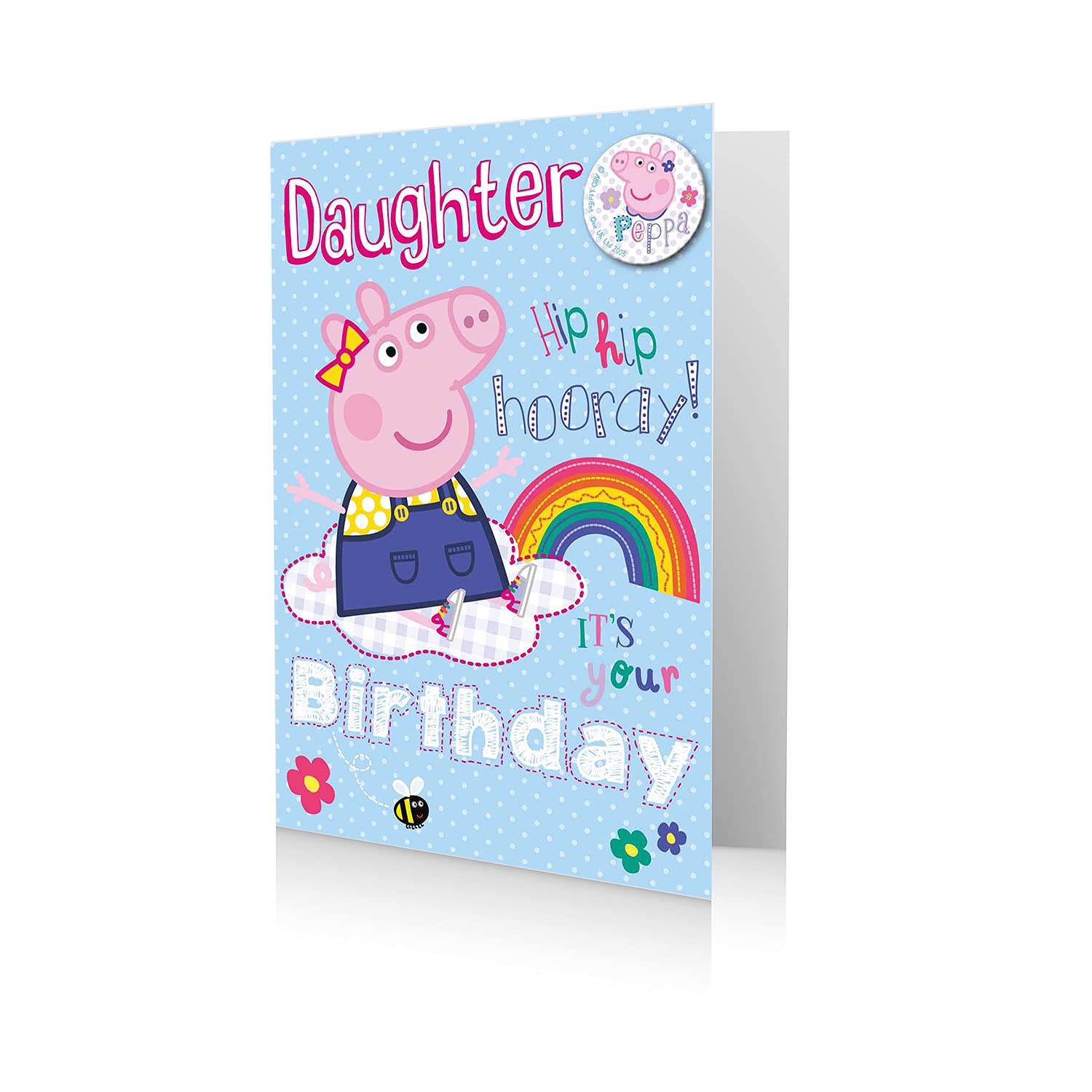 Peppa Pig Official Birthday Card, Daughter, Multi color , Pack of 1 ...