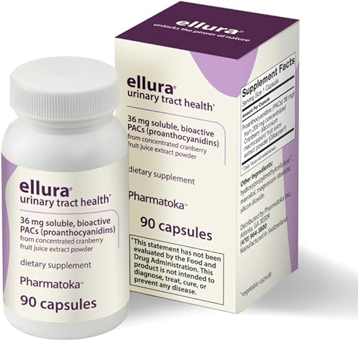 Amazon.com: ellura 36mg Clinically Proven Soluble, Bioactive PACs – 100 ...