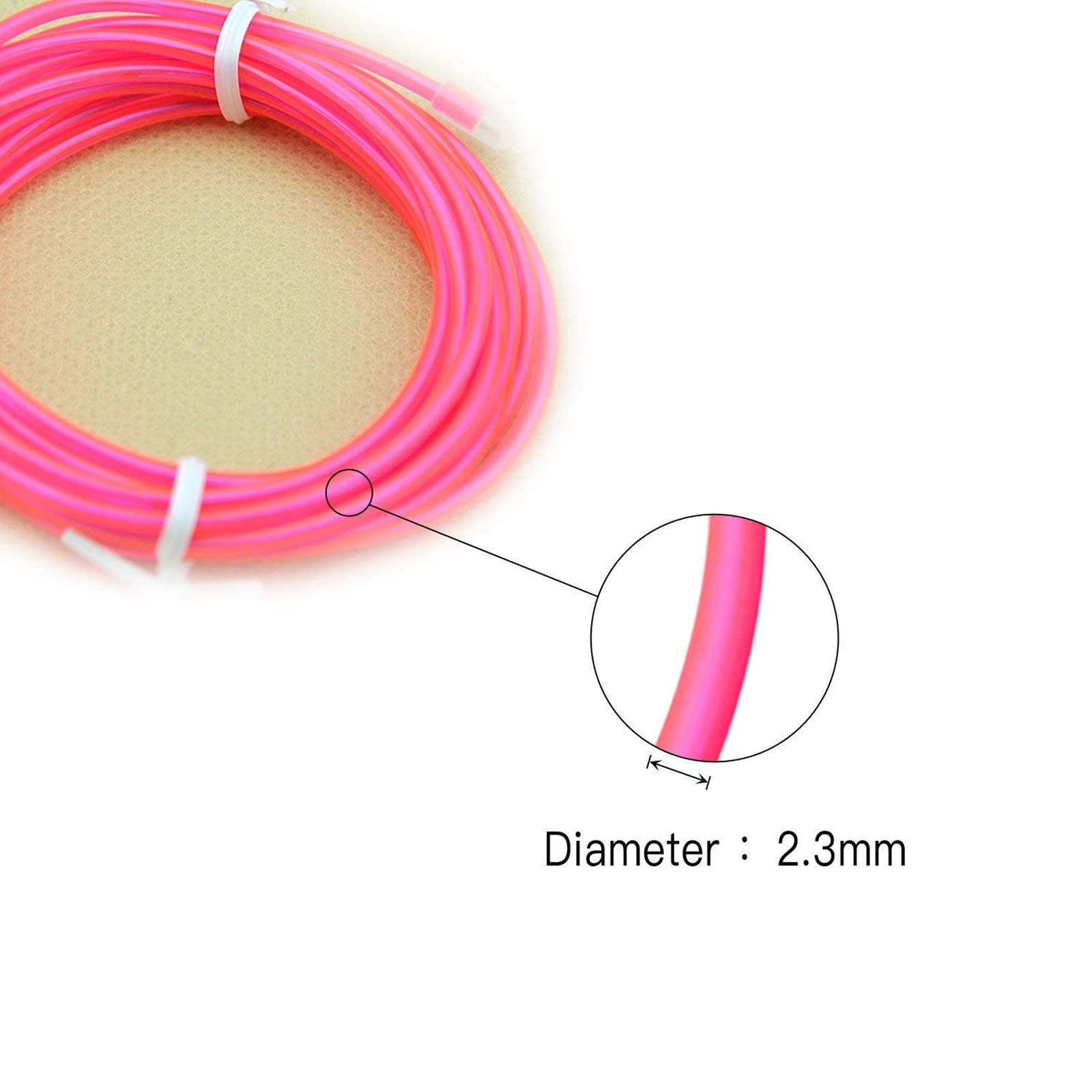 Snapklik.com : Lychee 9ft EL Wire Neon Glowing Strobing ...