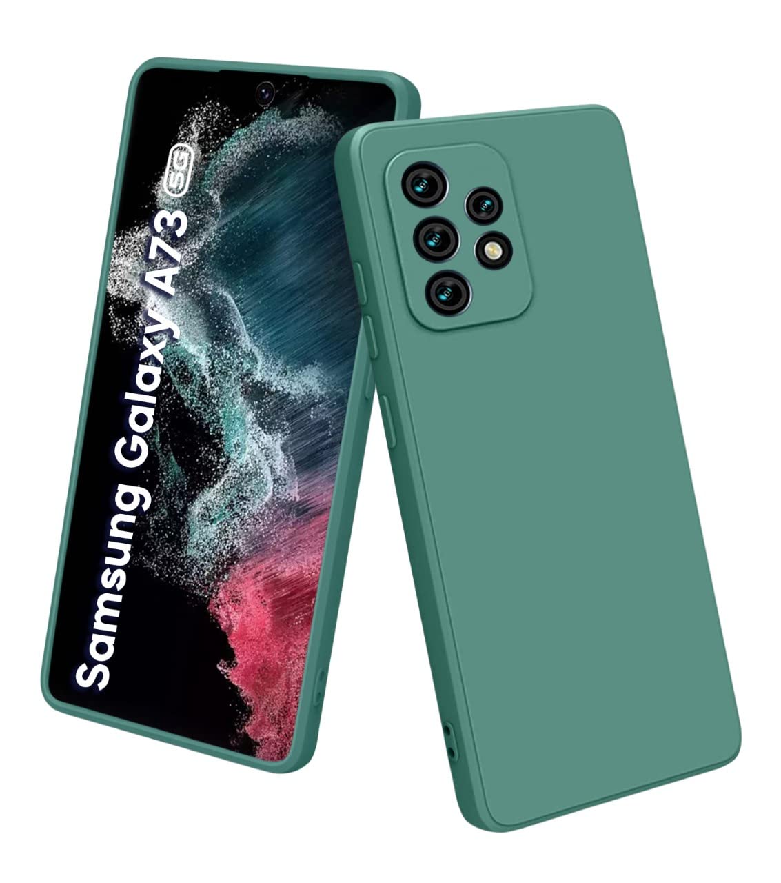 TRUEUPGRADE Liquid Silicone Samsung Galaxy A73 5G Back Cover Case ...