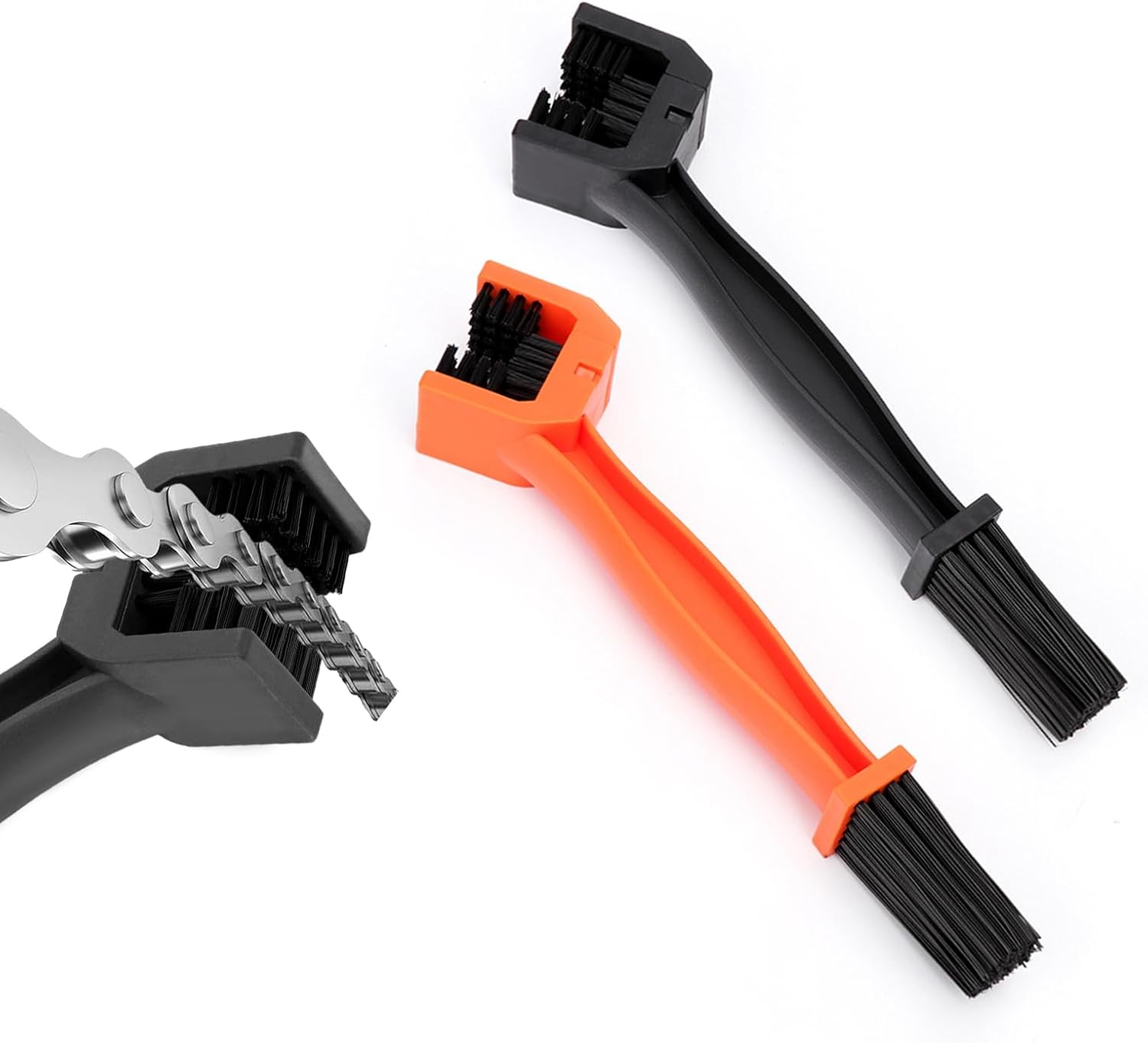Amazon.com: Ziciner 2 PCS Motorcycle Chain Brush, Bike Chain Cleaning ...
