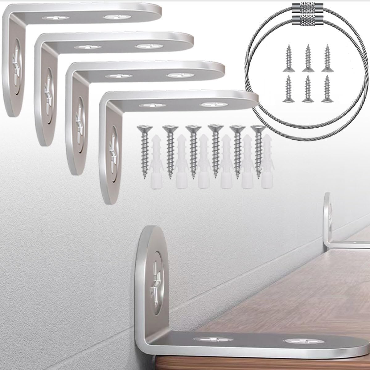 Amazon.com : Furniture Anchors Small Aesthetic Earthquake Straps for ...