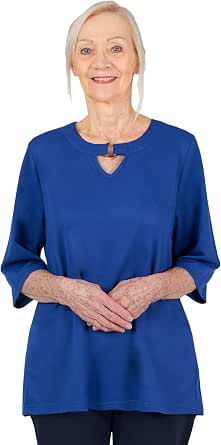 Amazon.com: Ovidis Adaptive Top Open Back Clothing Senior Disabled ...