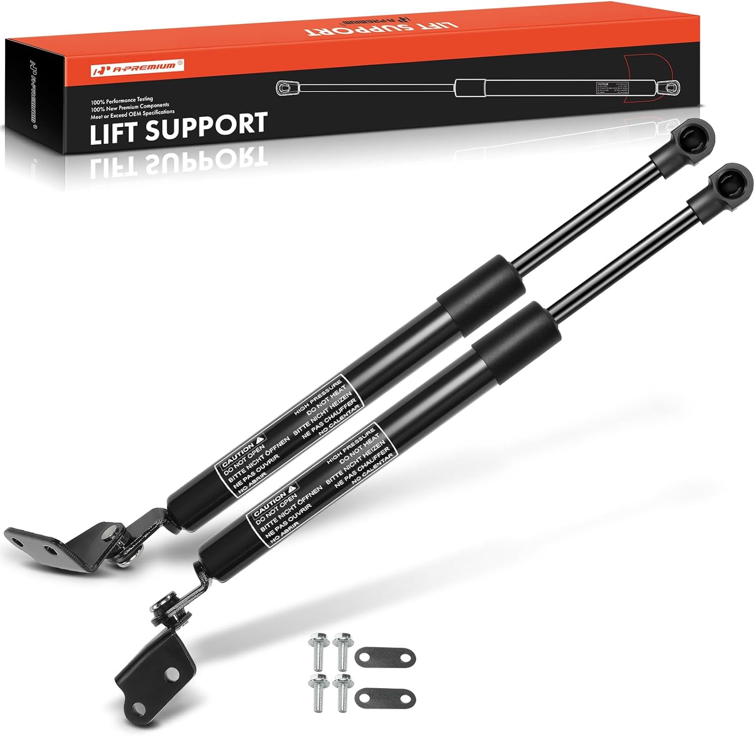 A-Premium Rear Tailgate Lift Supports Shock Struts Compatible with ...