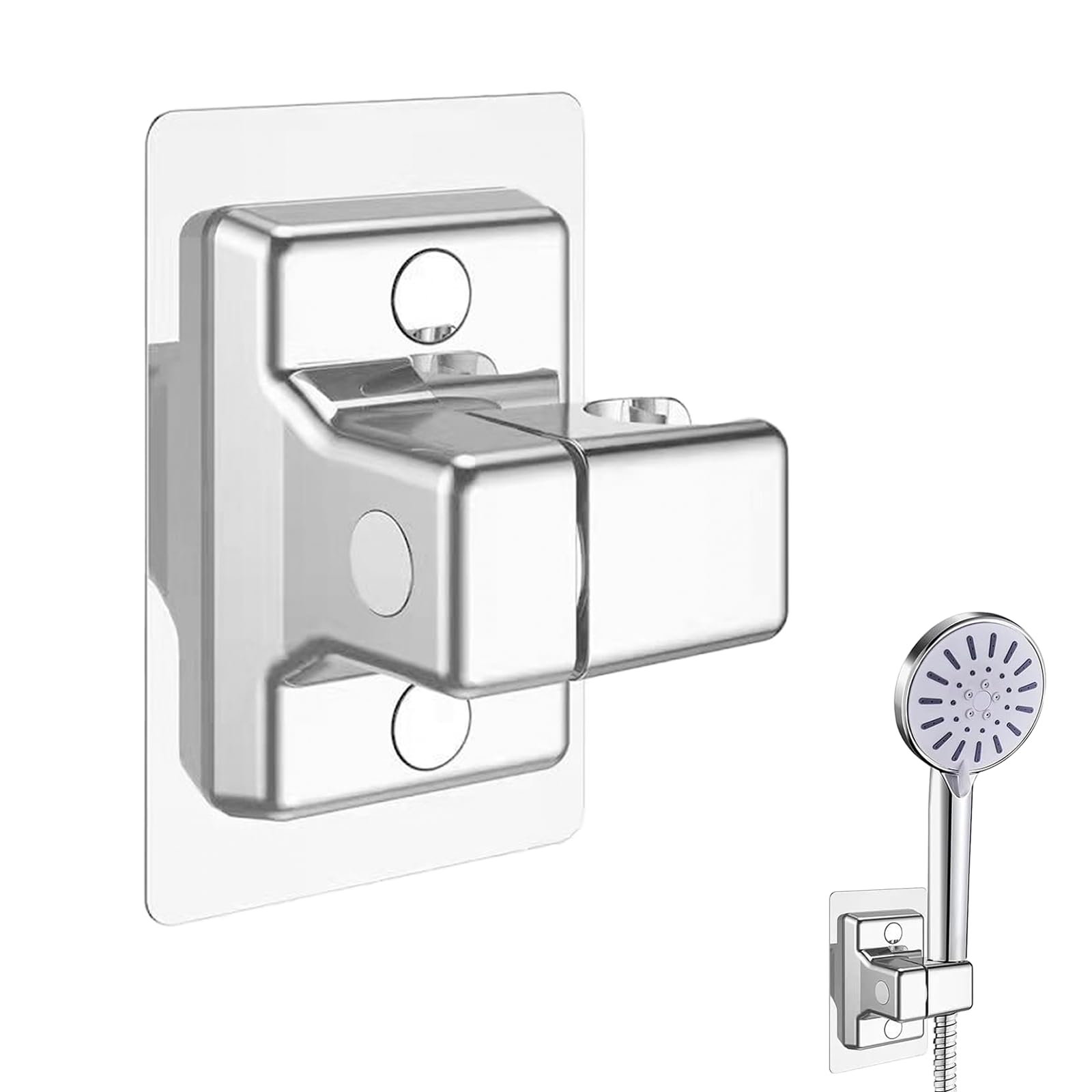 Shower Head Holder, Adjustable Angle Shower Holder, Strong Adhesive ...