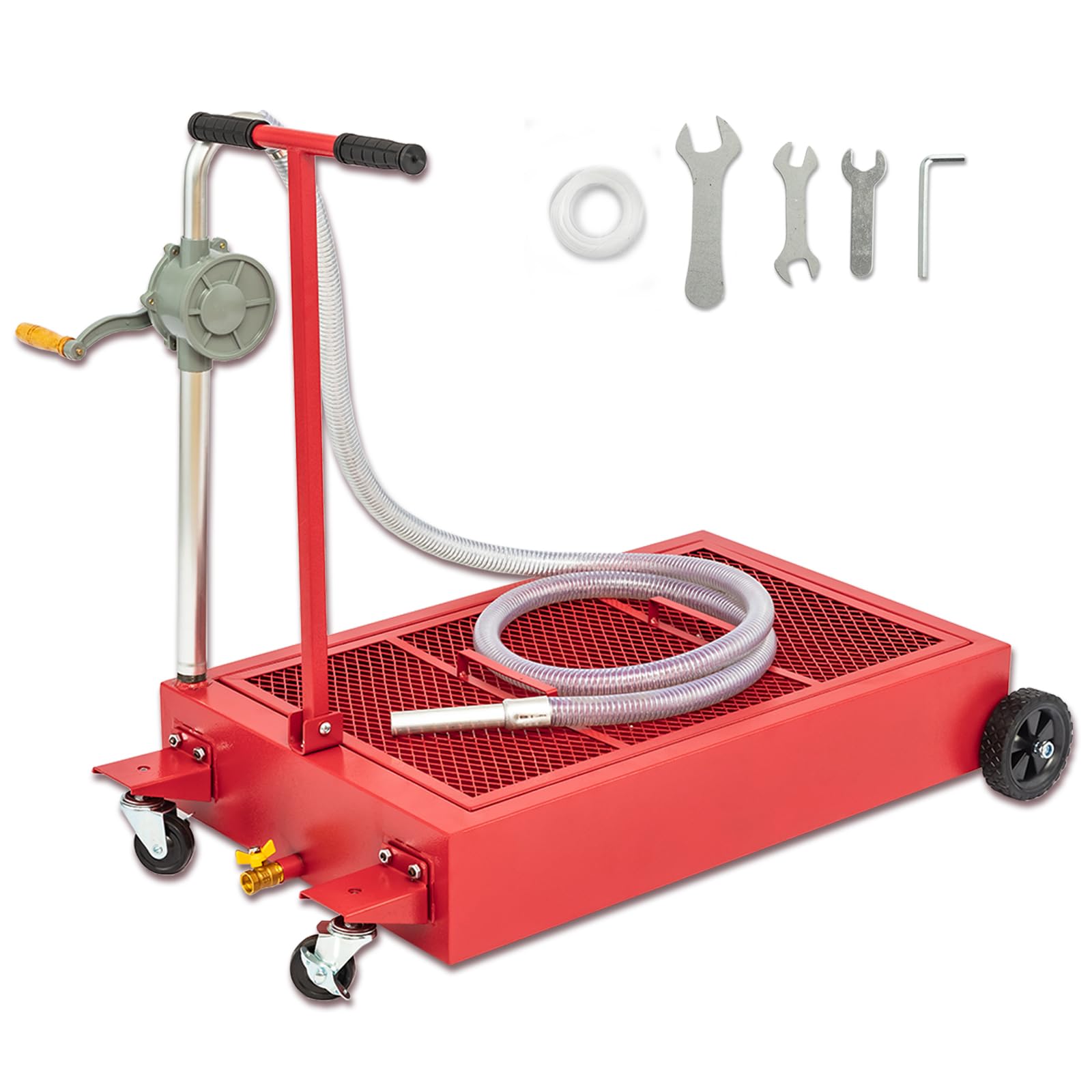 Amazon.com: ZHAIUPON Oil Drain Pan,25 Gallon Heavy Duty Oil Drain Tank ...