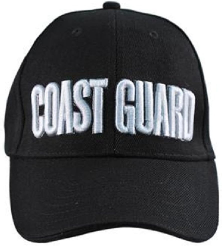 Coast Guard Embroidered Adjustable HAT Black Ball Cap at Amazon Men’s ...
