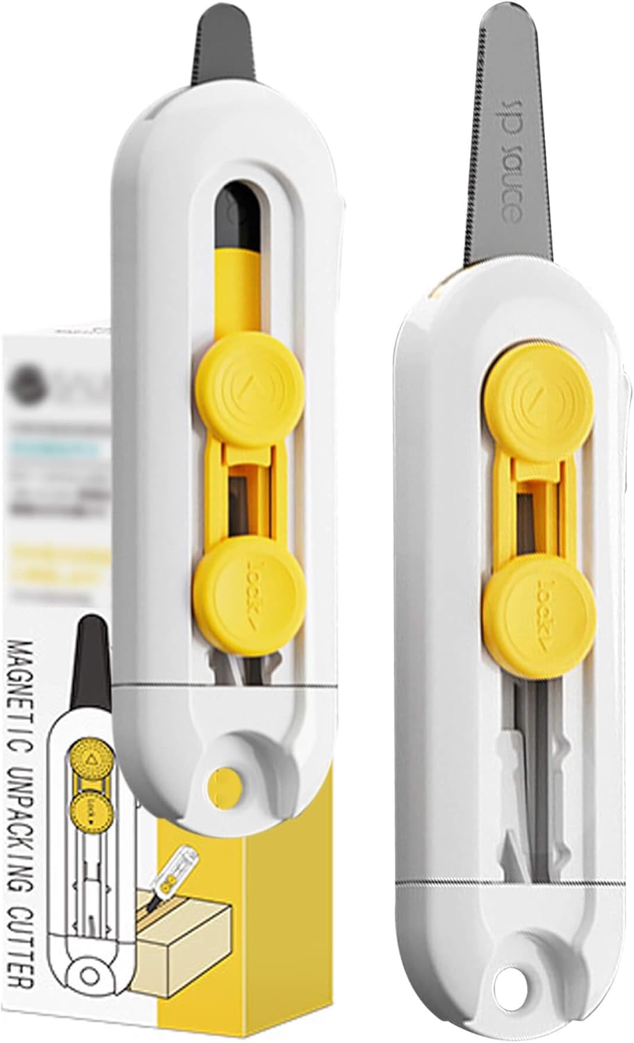 Migrdots Package Opener Cutter, Small Cute Retractable Box Cutter for ...