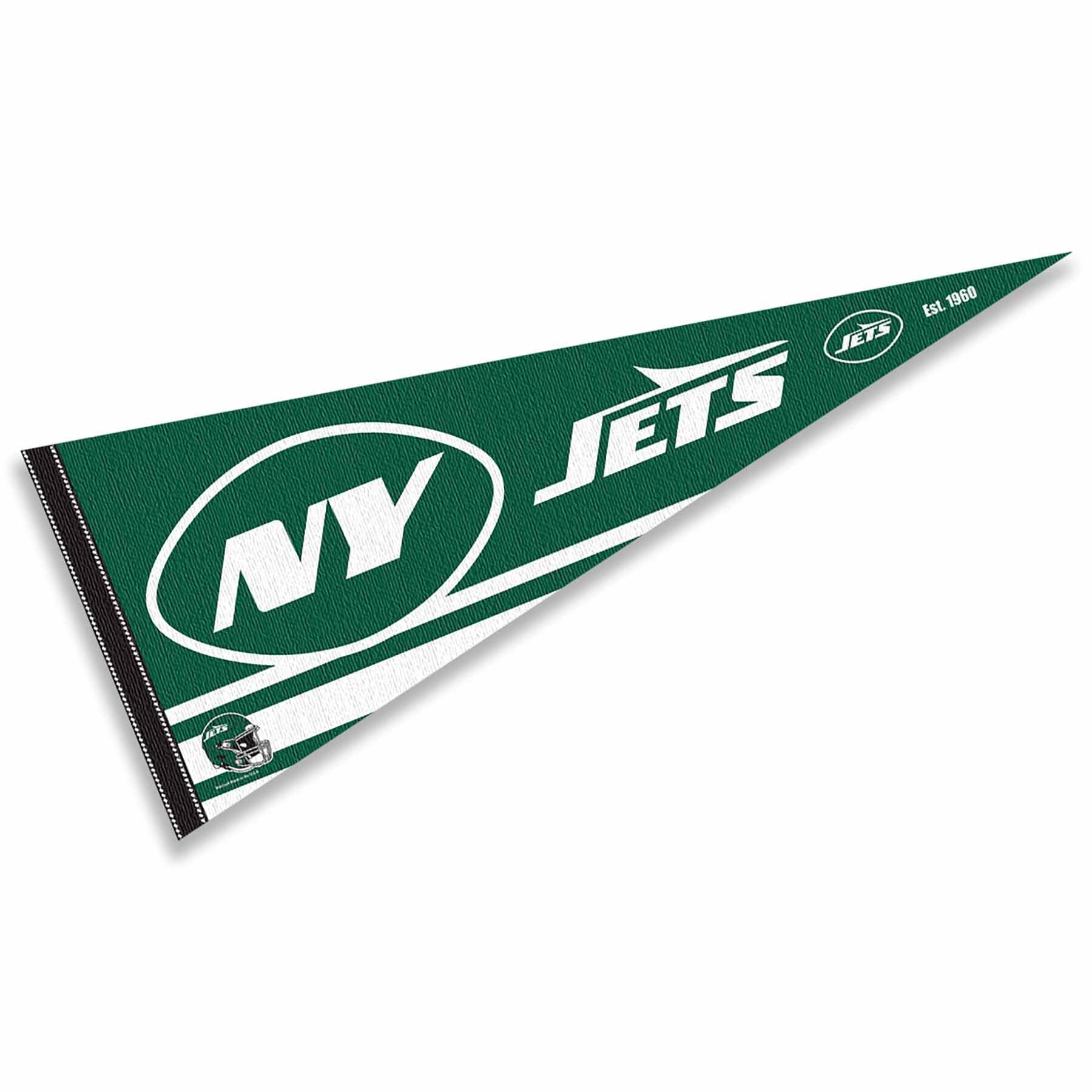 Amazon.com : WinCraft New York Jets New Logo Pennant Banner Flag ...