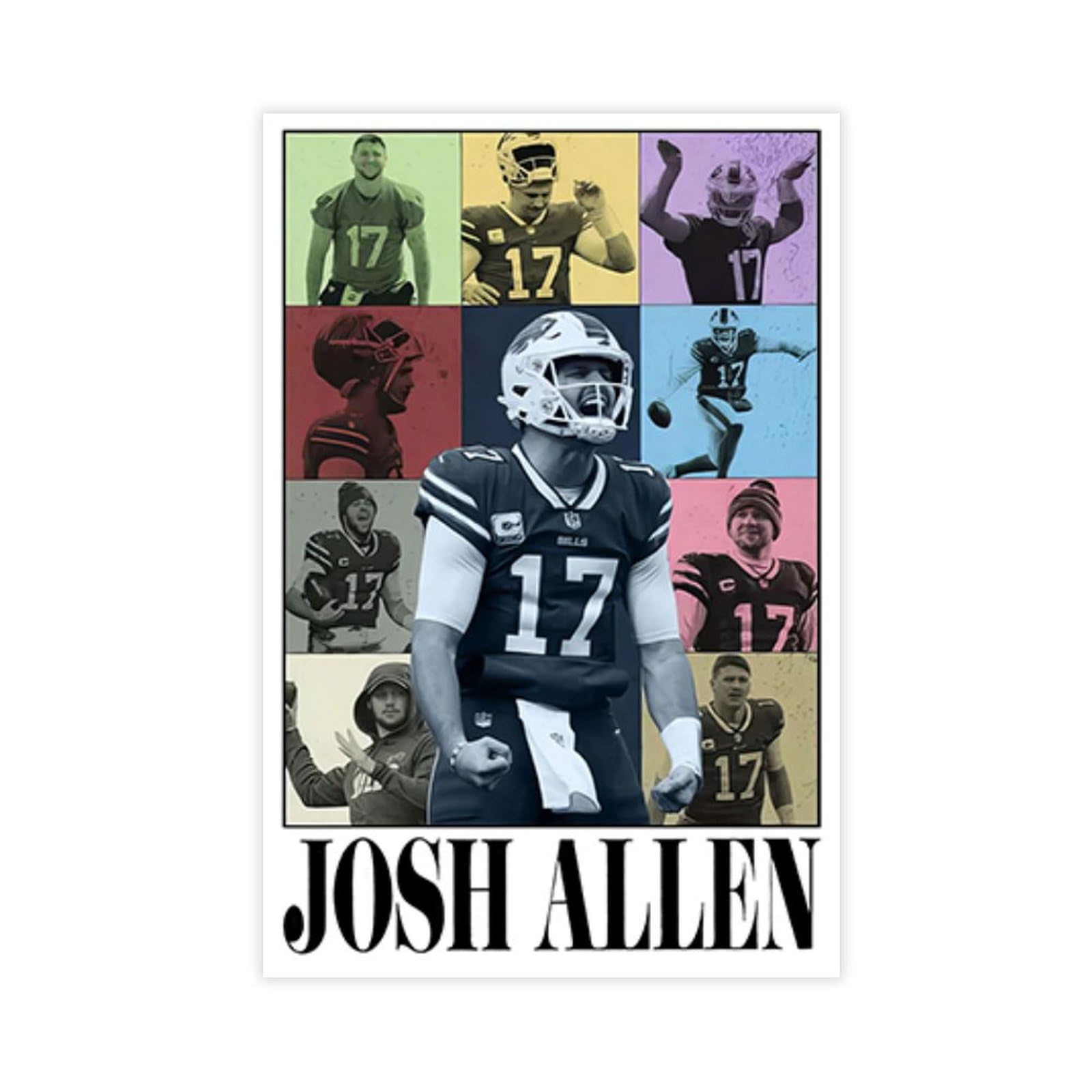 Amazon.com: SONAXO Josh Allen Canvas Poster Wall Art Decor Print ...
