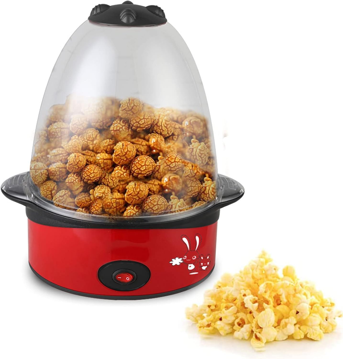 Amazon.com: Popcorn Maker, Upgraded 500W Electric Popcorn Machine with ...
