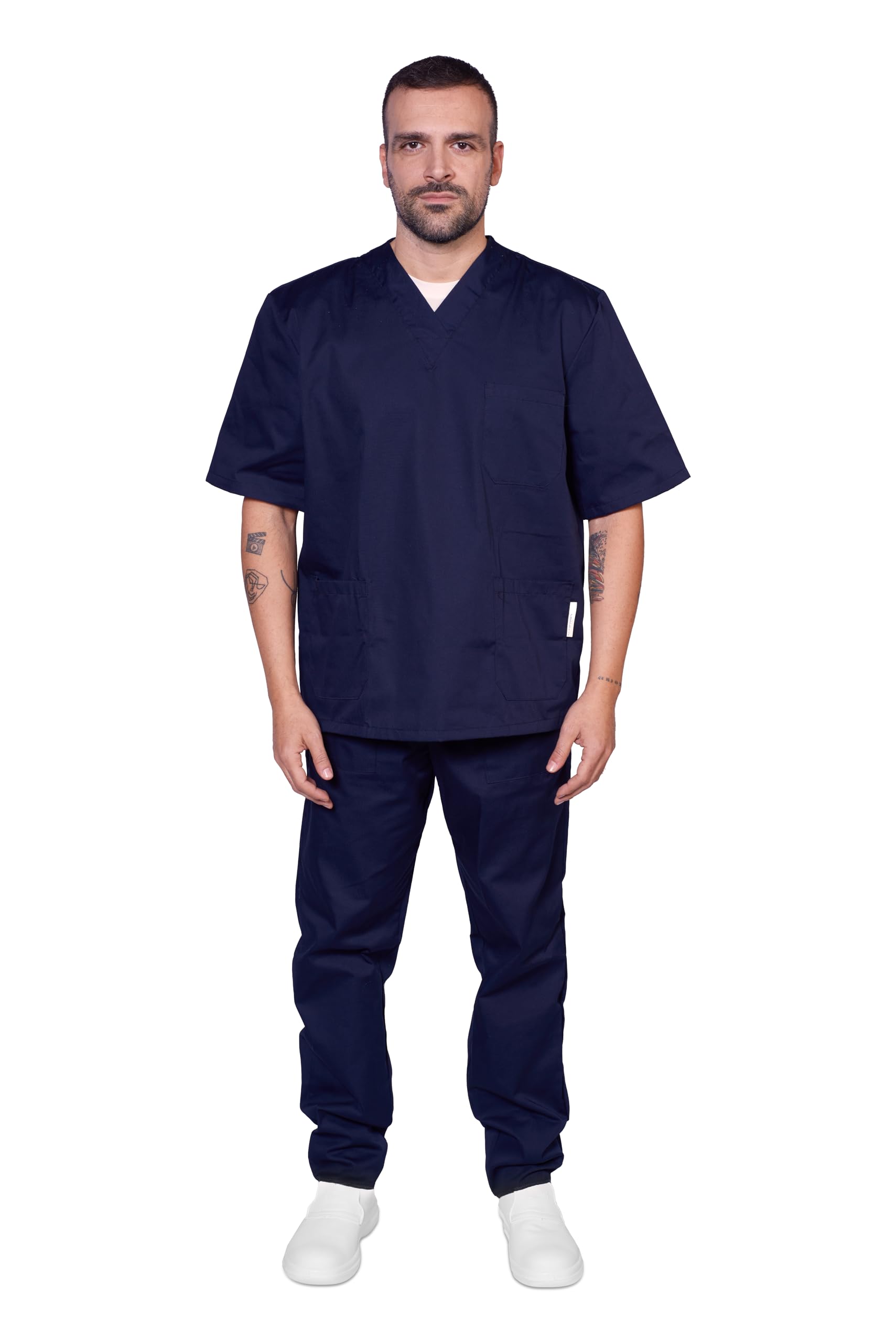 Complete Hospital Uniform for Nurse / Health Professional, White and ...