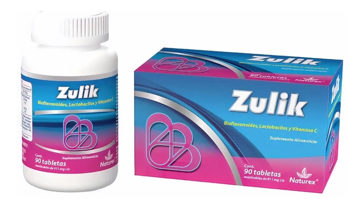Zulik Bioflavonoides Lactobacilos Y Vitamina C 90 Tabletas, Naturex ...