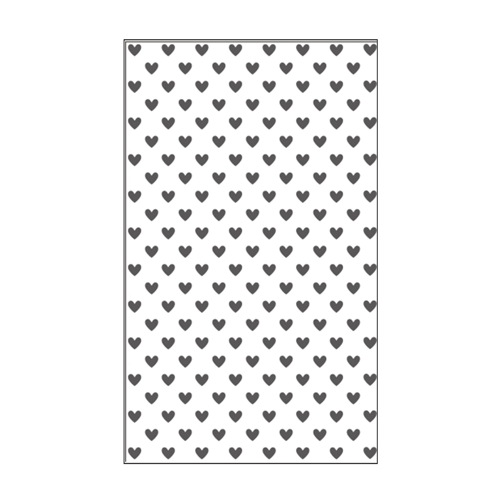 Vaessen Creative 100604-109 Mini Embossing Folder, Hearts, for Adding ...