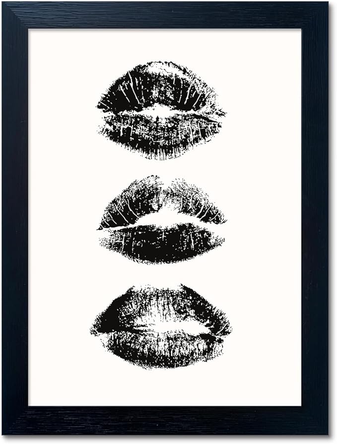 Amazon.com: Black and White Wall Art for Woman Makeup Room Decor Framed ...