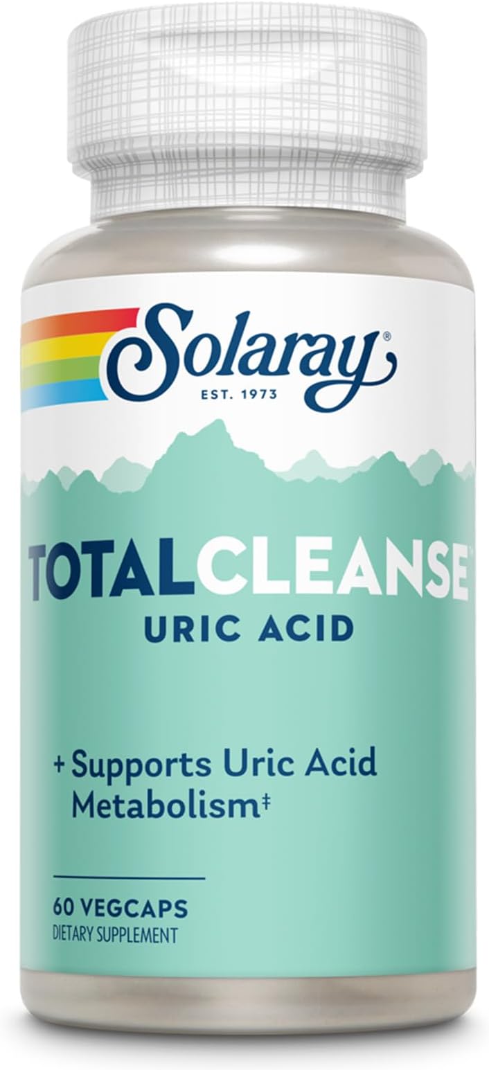 Amazon.com: Solaray Total Cleanse Uric Acid - Joint Health Supplement ...