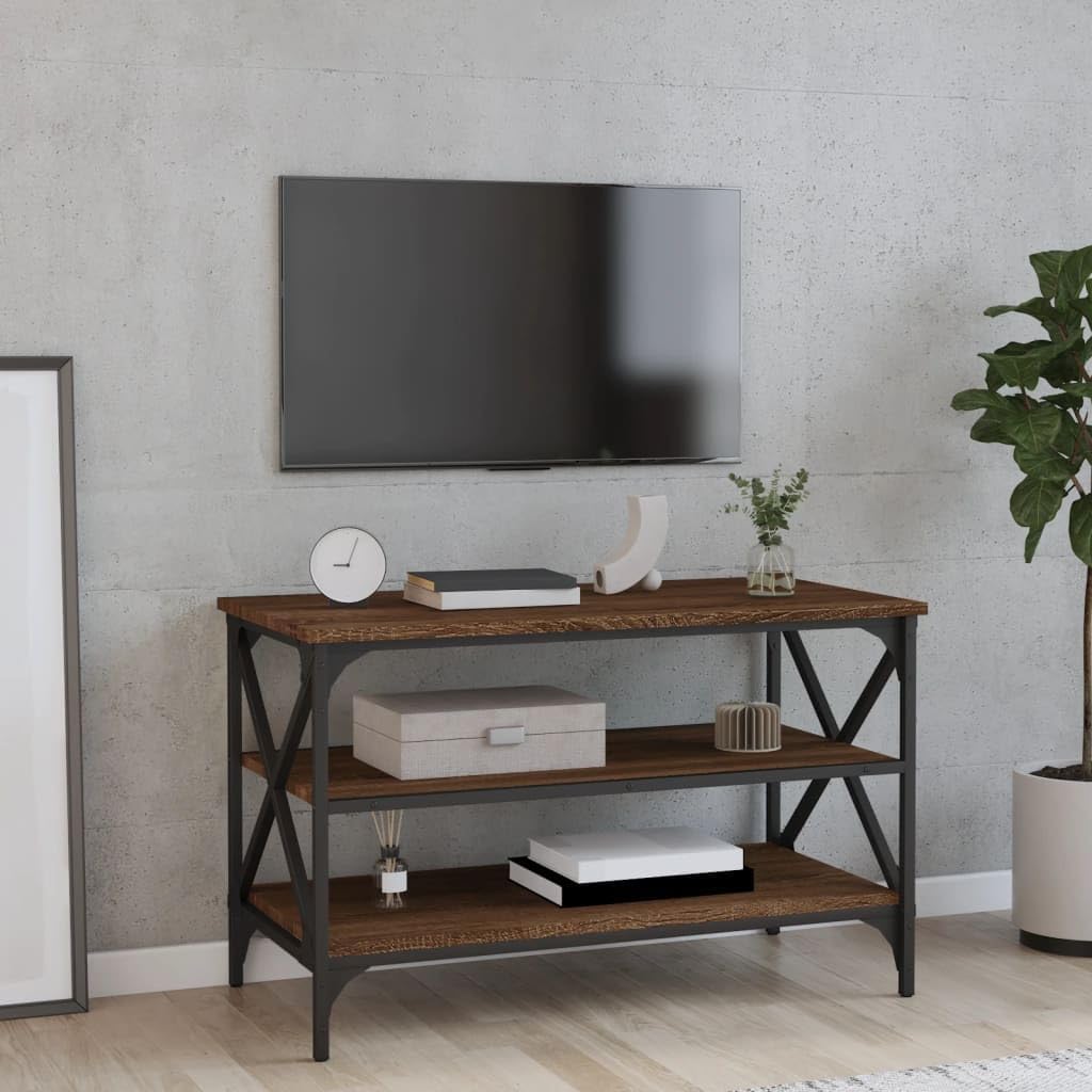 WSJHUHK Home-Tables,Accent Tables,End Tables,TV Cabinet Brown Oak ...