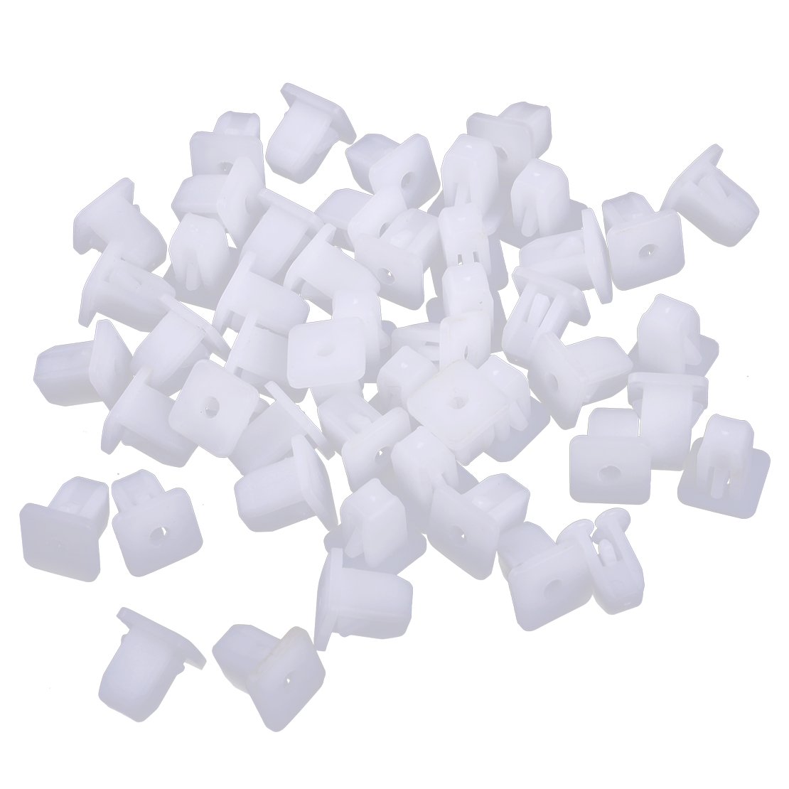 Amazon.com: beler 50pcs White Plastic Square Car Fender Liner Fastener ...