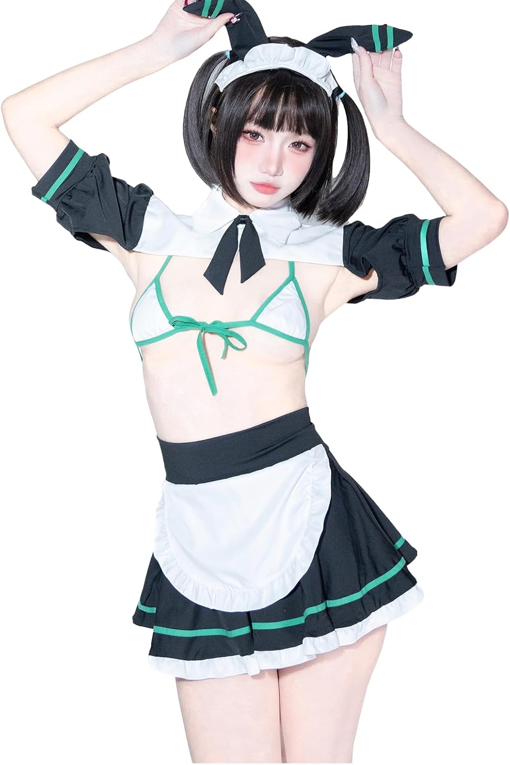 Amazon.co.jp: [SENMHS] バニーガール バニー セクシー コスプレ 逆バニー メイド エロ エッチ な 調教 誘惑 過激 萌え 下着 ボディコン 可愛い キュート ...