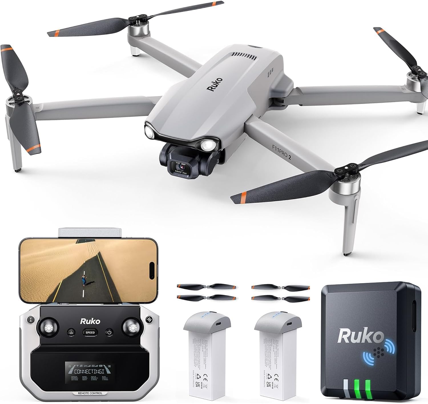 Amazon.com: Ruko F11PRO 2 Drone with 6K Camera and R111S RC Aircraft ...