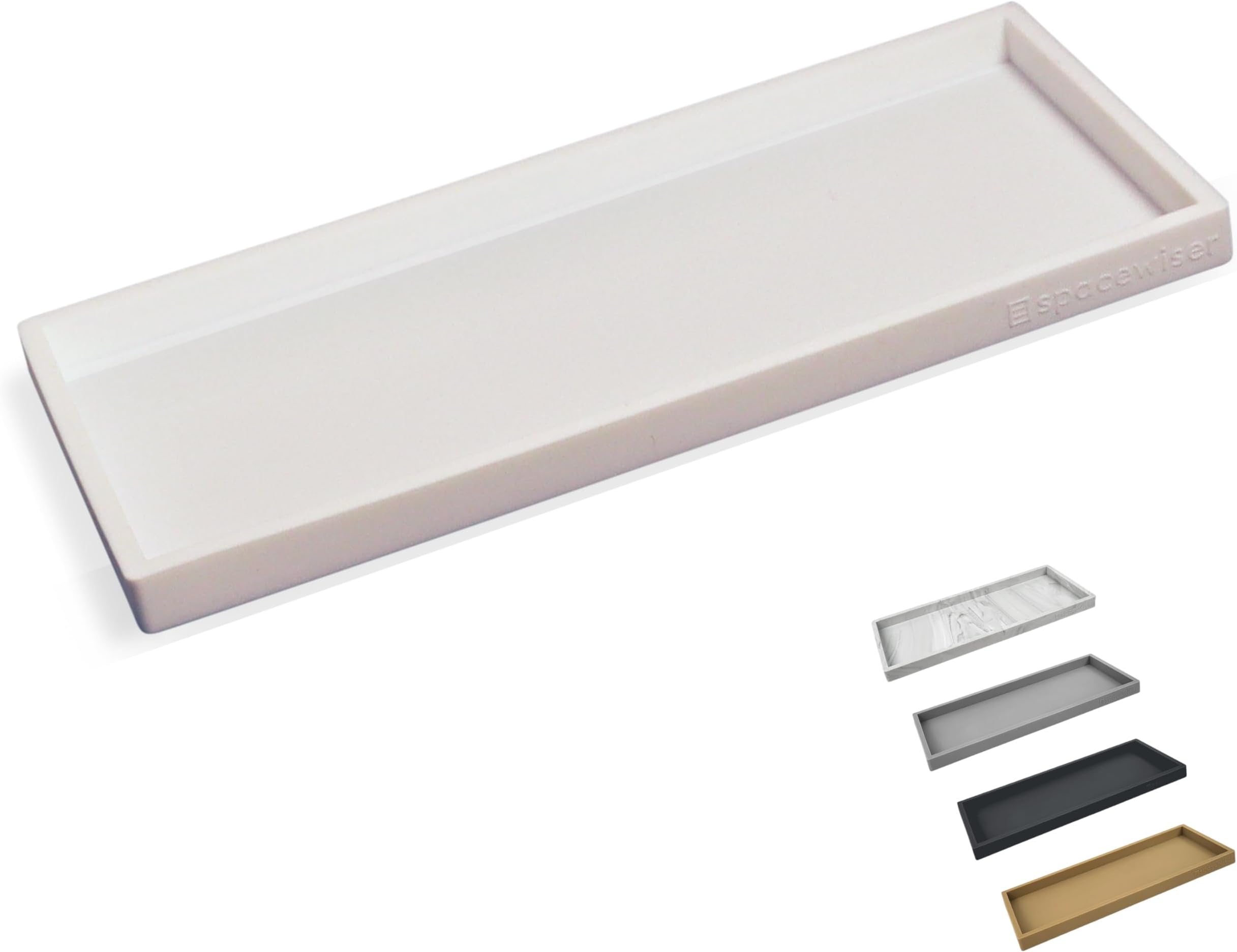 Amazon.com: BBK Bathroom Vanity Tray - 2 Pack (7.8" and 11.8") Silicone ...