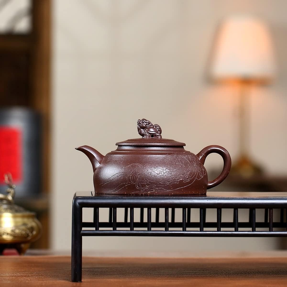 Amazon.com | SILINE Precious Yixing Zisha Clay Teapot 10 Oz,Chinese ...