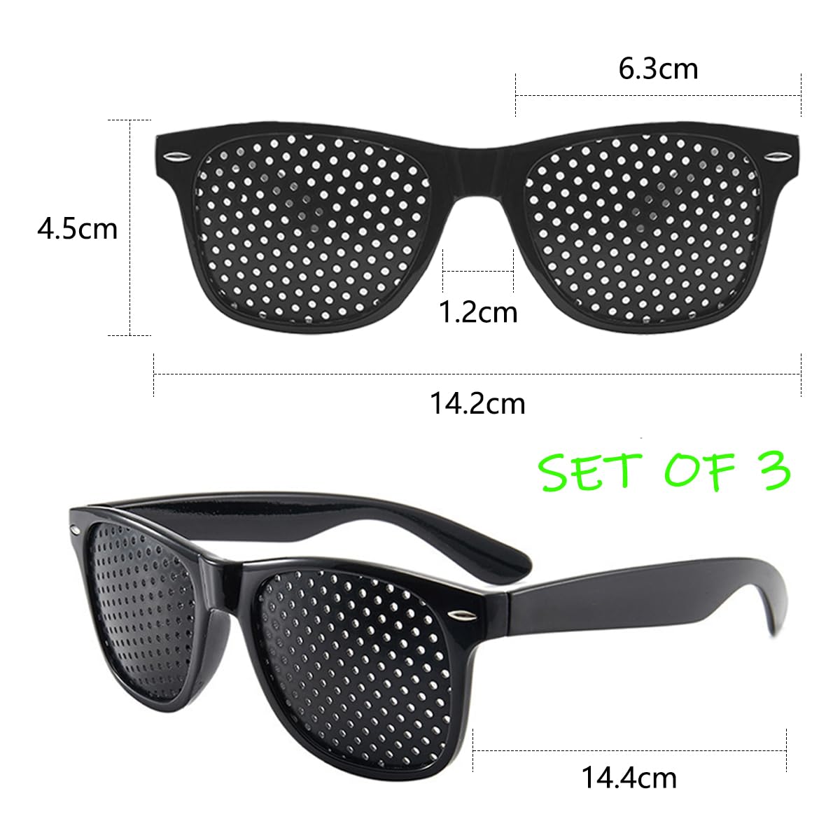 FaJoek Grid glasses, pinhole glasses, eye trainer, pinhole glasses ...