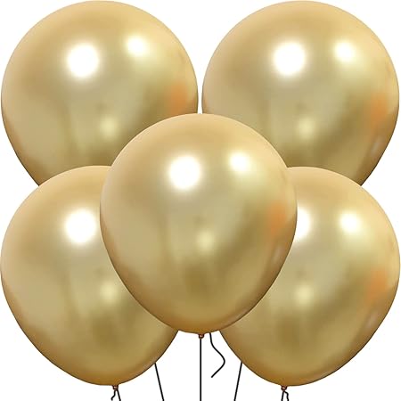 Amazon.com: 5pcs Large Gold Balloons Latex 36 Inch Big Balloons Gold ...