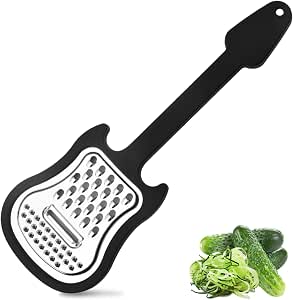 Amazon.com: Gcroet Stainless Steel Guitar Cheese Grater, Hand Held with ...