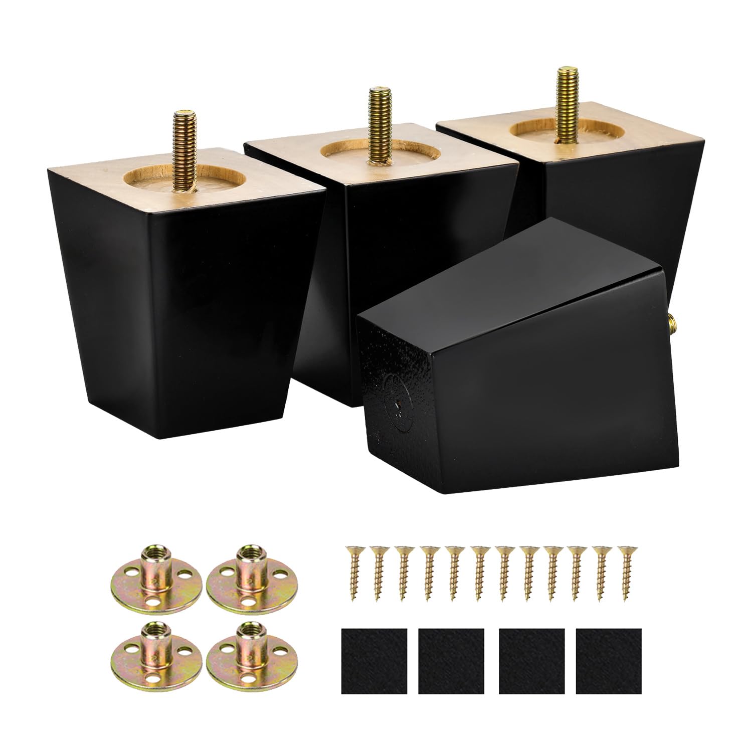 Amazon.com: Maricome 3 Inches Furniture Feet for Couch Sofa Set of 4 ...